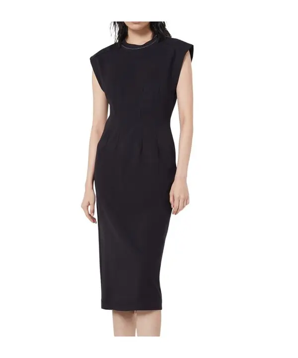 Brunello Cucinelli Round Collar Sleeveless Dress