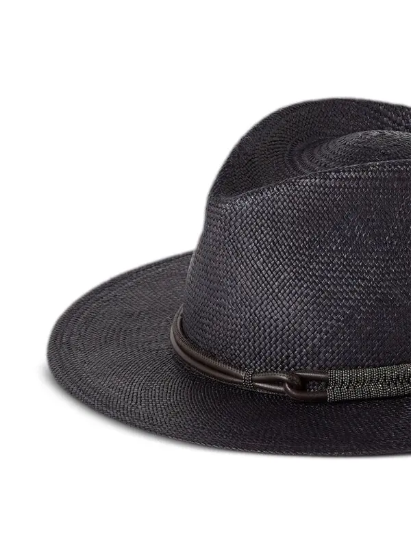 Brunello Cucinelli Flat Brim Fedora Hat