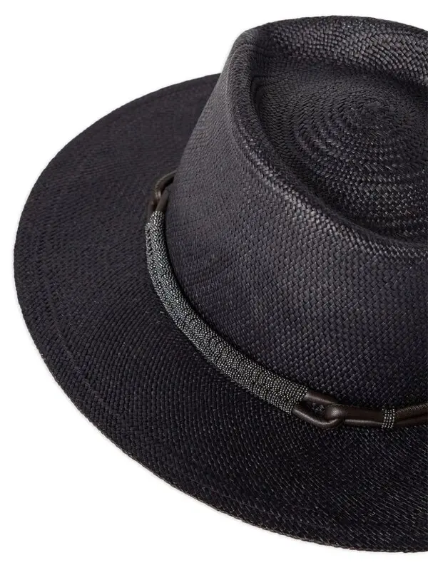 Brunello Cucinelli Flat Brim Fedora Hat