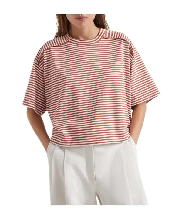Brunello Cucinelli Striped Crewneck T-shirt