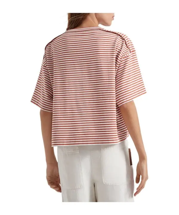 Brunello Cucinelli Striped Crewneck T-shirt