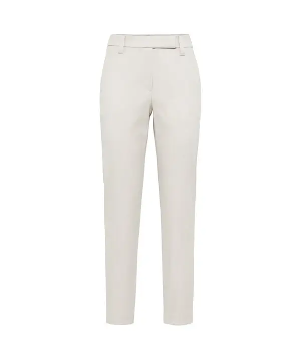 Brunello Cucinelli Mid-rise Skinny Trousers