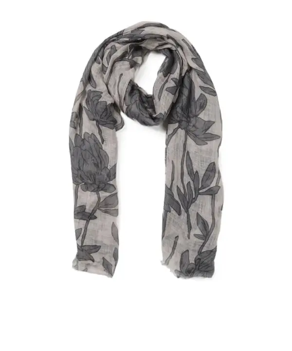 Brunello Cucinelli Floral-print Linen Scarf