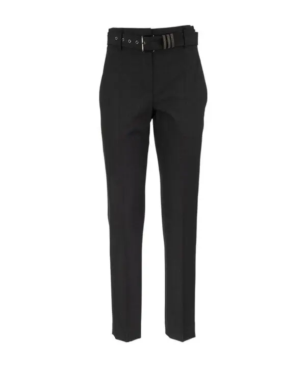 Brunello Cucinelli Belted Straight-leg Trousers