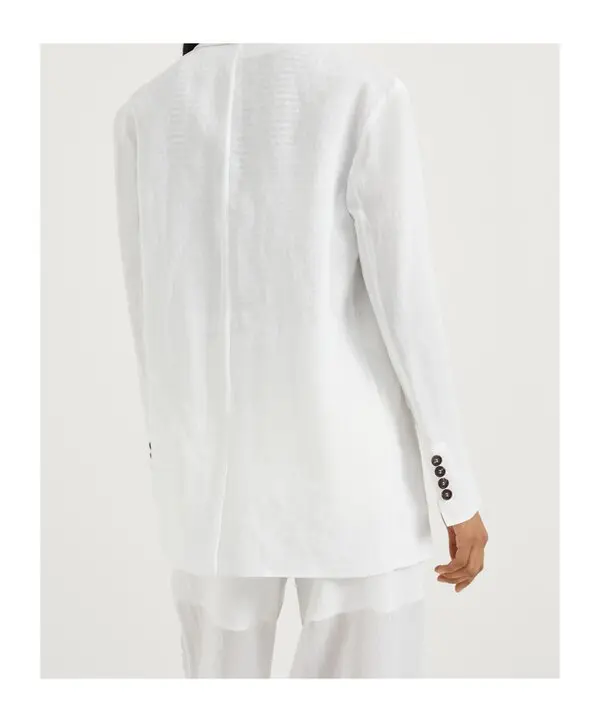 Brunello Cucinelli Single-breasted Blazer With Back Embellishment