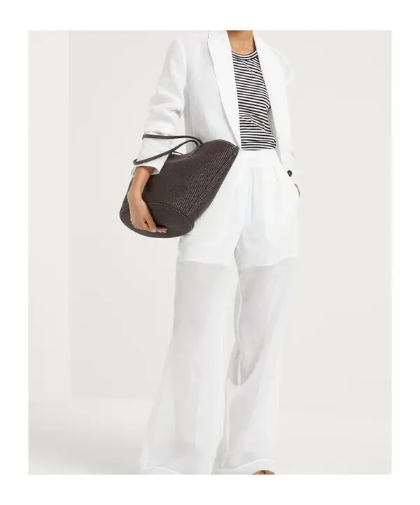 Brunello Cucinelli Single-breasted Blazer With Back Embellishment