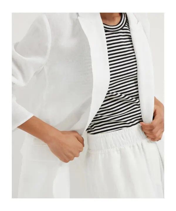Brunello Cucinelli Single-breasted Blazer With Back Embellishment