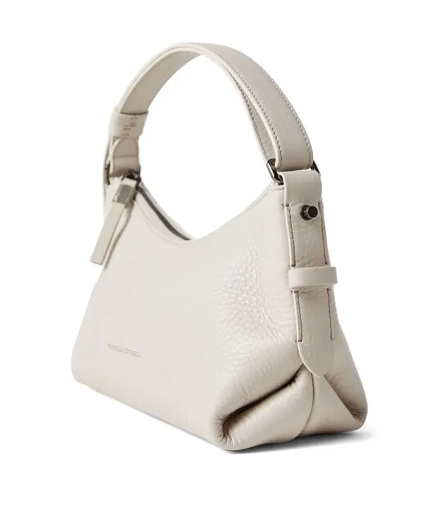 Brunello Cucinelli Monili Detail Leather Shoulder Bag