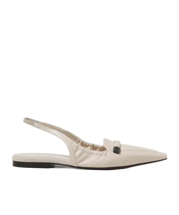 Brunello Cucinelli Open-heeled Flats