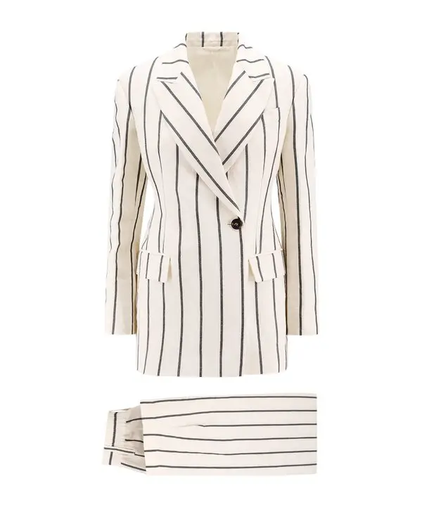 Brunello Cucinelli Striped Single-breasted Suit