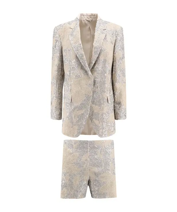 Brunello Cucinelli Embellished Two-piece Suit
