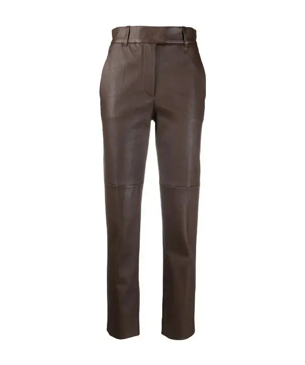 Brunello Cucinelli High-waisted Cropped Trousers
