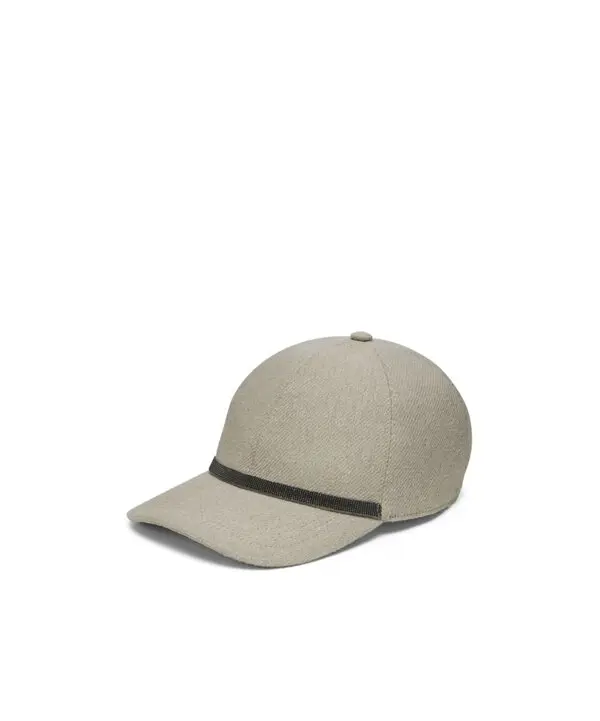 Brunello Cucinelli Monili Embellished Baseball Cap - Beige