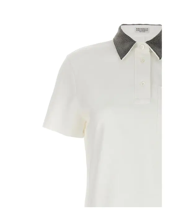 Brunello Cucinelli Monile Embellished Polo Dress