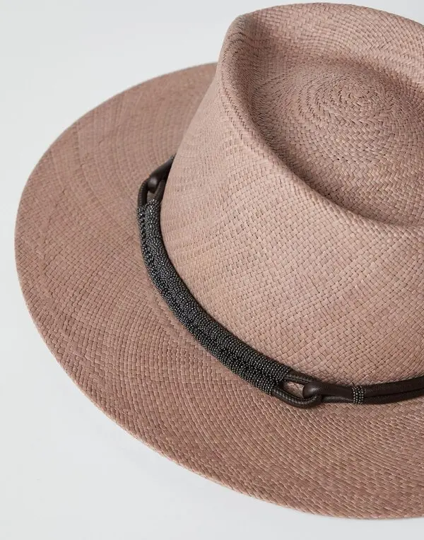 Brunello Cucinelli Flat Brim Fedora Hat