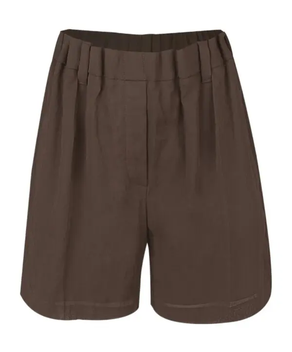 Brunello Cucinelli Pleat-detail Cotton Shorts