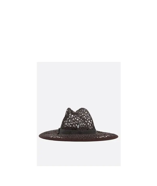 Brunello Cucinelli Open-weave Fedora Hat