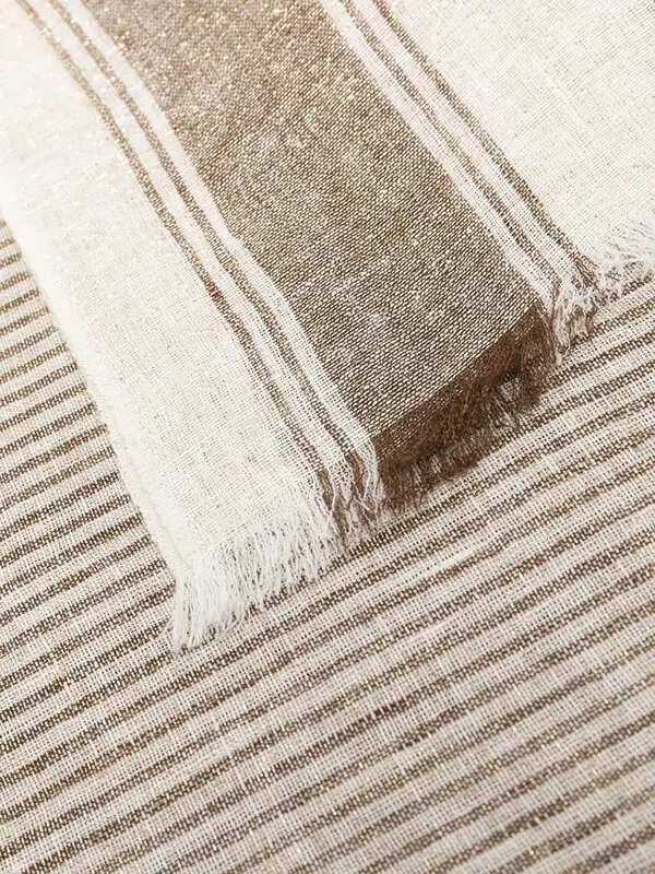 Brunello Cucinelli Striped Knit Scarf