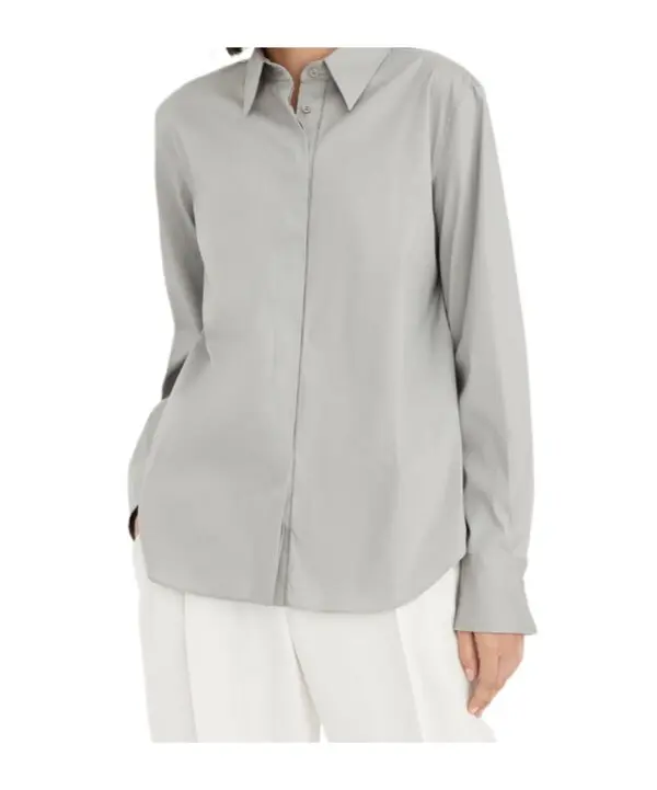 Brunello Cucinelli Bead Embellished Poplin Shirt