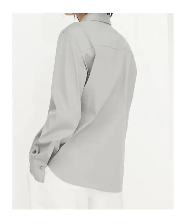 Brunello Cucinelli Bead Embellished Poplin Shirt