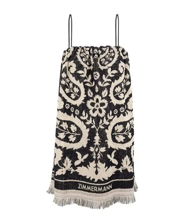 Zimmermann Slip Dress - Black/beige