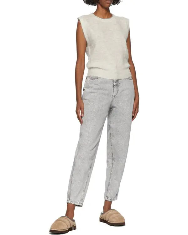 Brunello Cucinelli Faded Boyfriend Jeans
