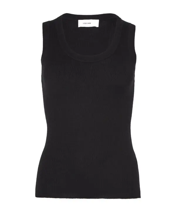 LISA YANG Ina Cashmere Tank Top - Black