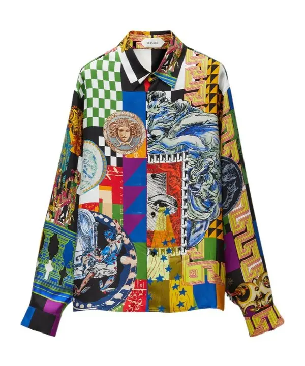 Versace Medusa Collage Printed Shirt - No