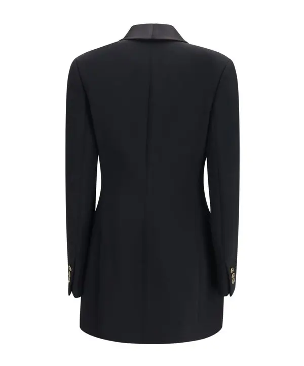 Versace Satin Shawl Double-breasted Blazer