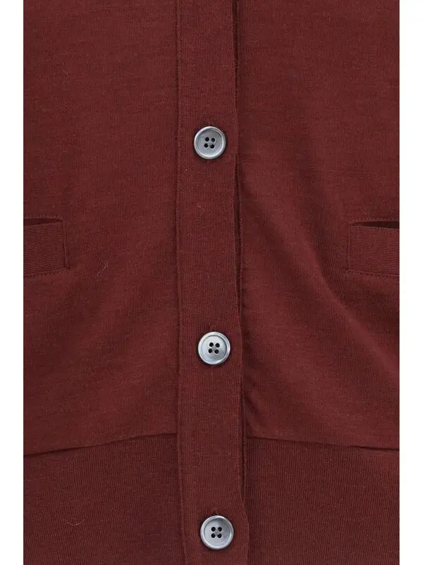 Thom Browne V-neck Cardigan With Signature Striped Detail