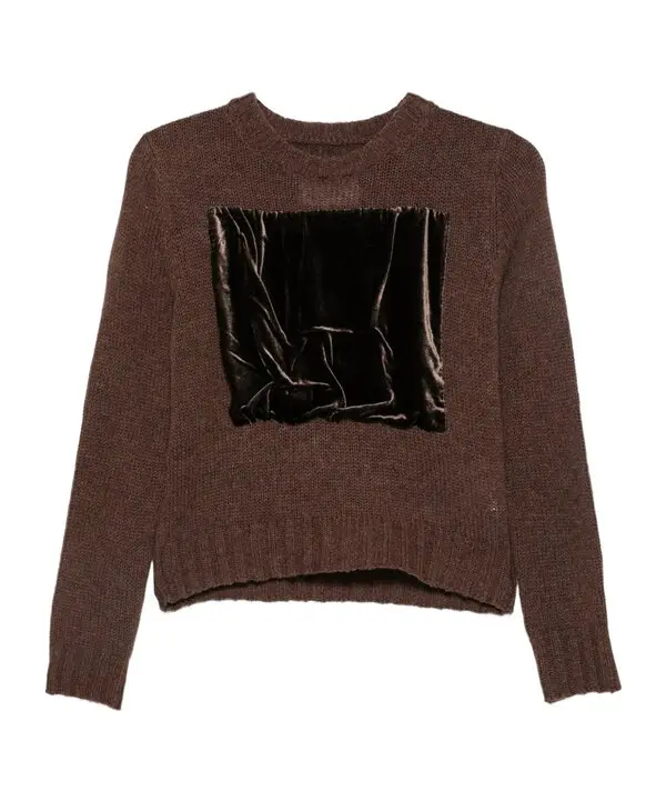 MAISON MARGIELA Velvet Patchwork Sweater