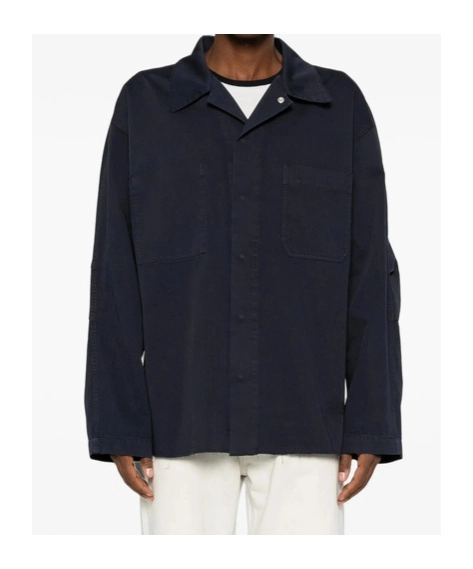 MAISON MARGIELA Concealed-fastening Patch-pocket Shirt Jacket - Black