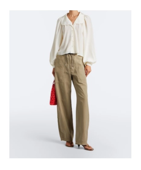 FRAME Gallery Cotton Wide-leg Pants