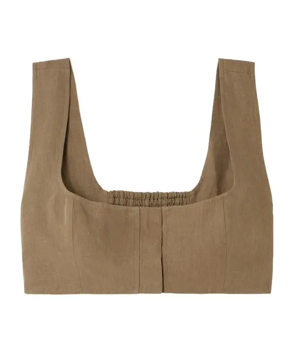 Le Kasha Jirja Cropped Linen Top