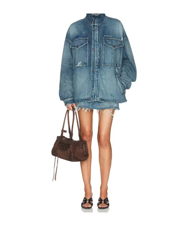 Balenciaga Long-sleeved Denim Jacket
