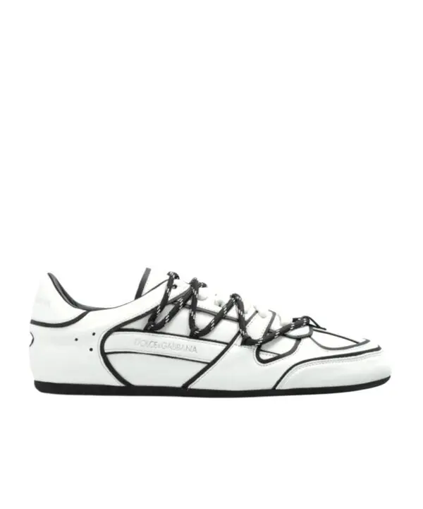 Dolce & Gabbana Round-toe Low-top Sneakers - White