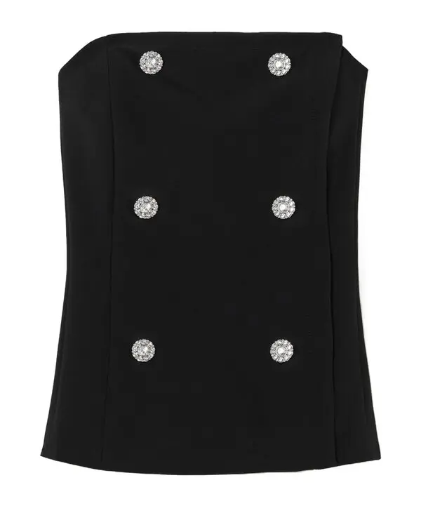 L'Agence Corset-style Embellished Top