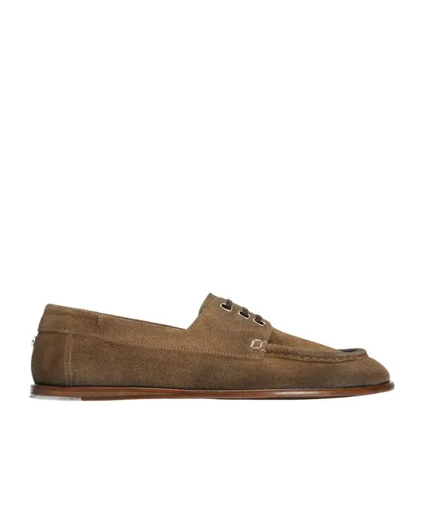 Dolce & Gabbana Dolce Gabbana Round Toe Lace-up Derby Shoes - Brown