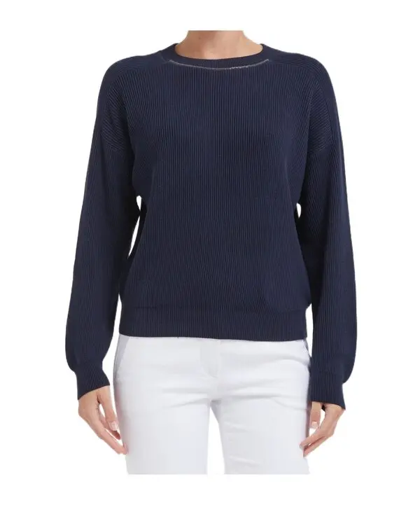 Brunello Cucinelli Long Sleeve Knit Top