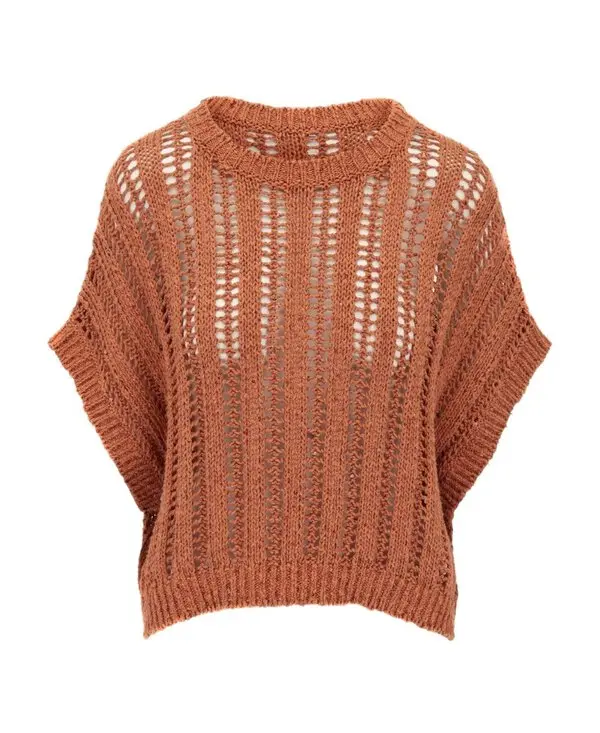 Brunello Cucinelli Round Neck Knitted Top
