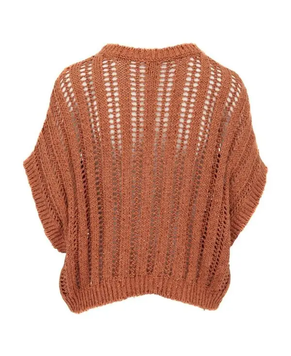 Brunello Cucinelli Round Neck Knitted Top