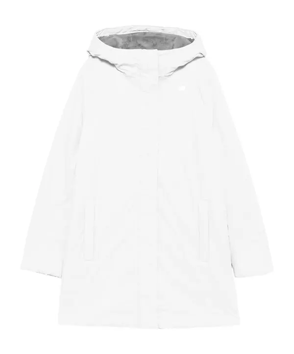 K-WAY Long-sleeved Hooded Coat With Logo Detail