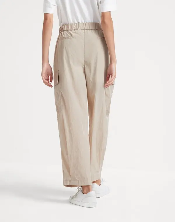 Brunello Cucinelli Monili-trim High-waisted Cargo Trousers