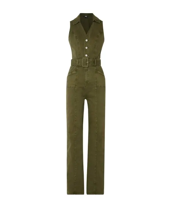Paige Denim Jumpsuit With Belt