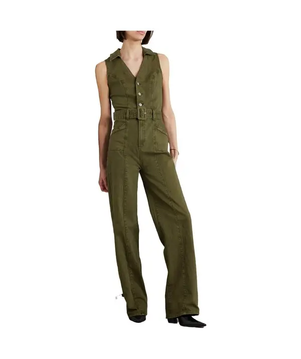 Paige Denim Jumpsuit With Belt