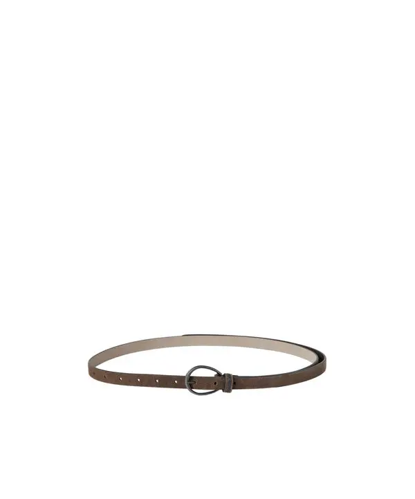 Brunello Cucinelli Monili Chain-detail Leather Belt - Brown