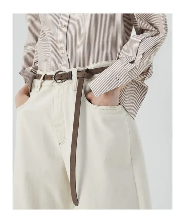 Brunello Cucinelli Monili Chain-detail Leather Belt