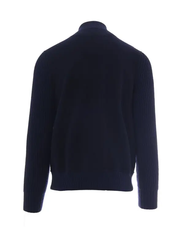 Eleventy Cable-knit Zip-up Jacket