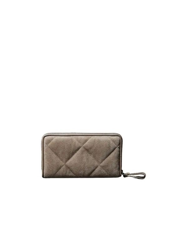 Brunello Cucinelli Logo Quilted Wallet