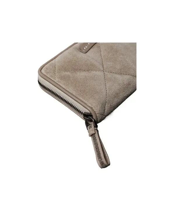 Brunello Cucinelli Logo Quilted Wallet